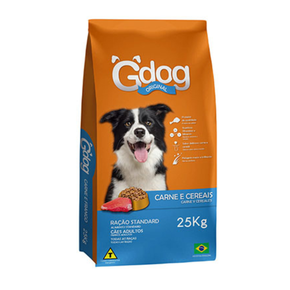 Ração Gdog Original Carne e Cereais para Cães Adultos - 25kg